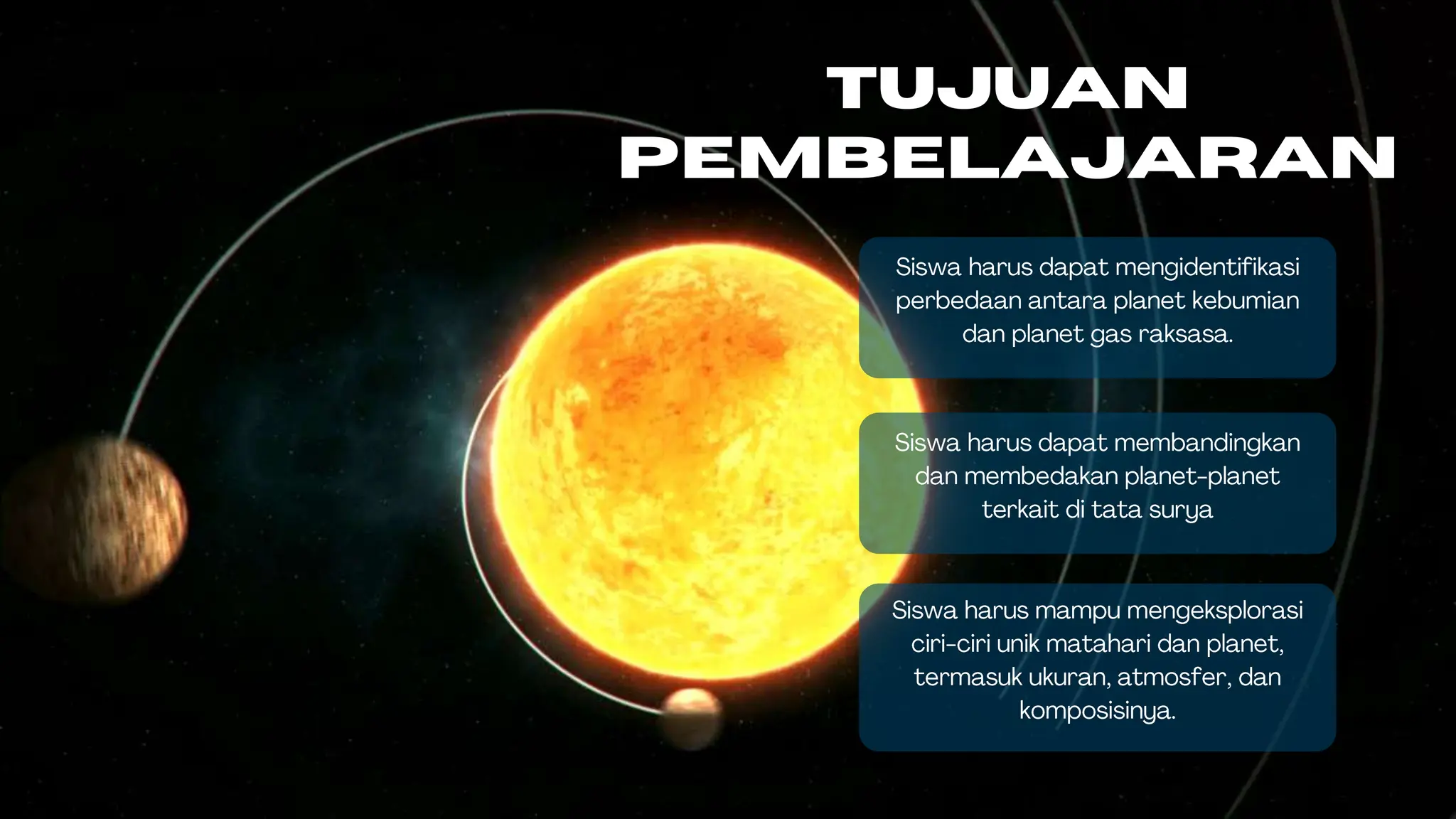 The Solar System Science Educational Presentation in Dark Gray Animated ...