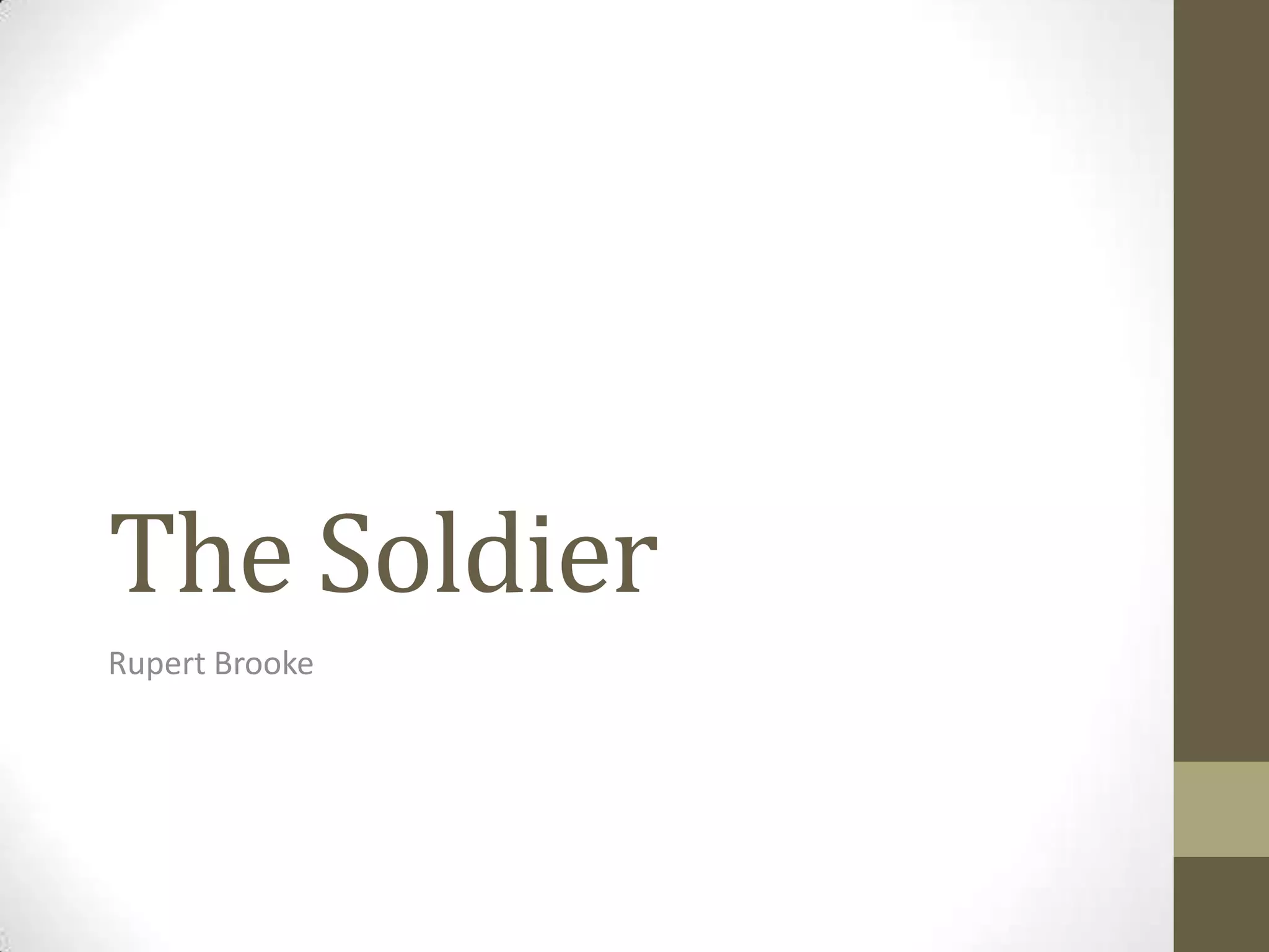 The soldier | PPTX