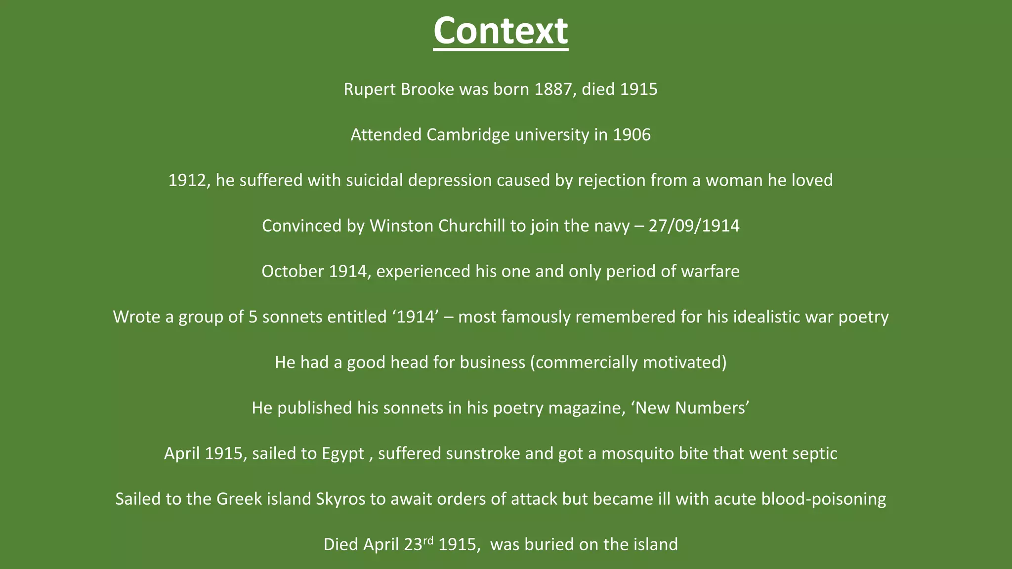 Doncaster 1914-18: War Poetry Lesson 1 | PPTX