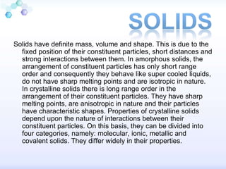 The solid state | PPTX