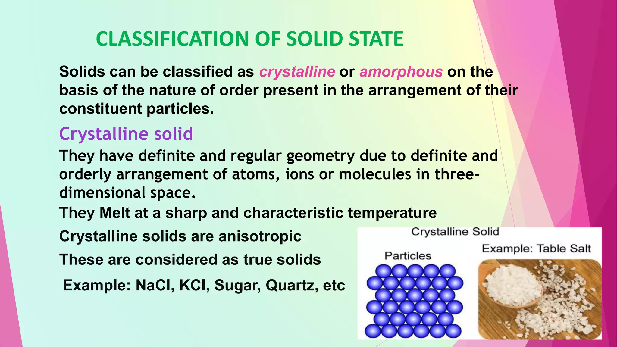 The solid state | PPTX