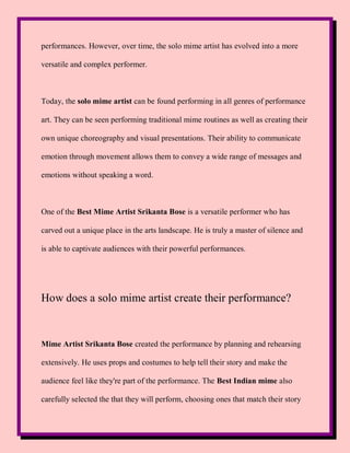 The Solo Mime Artist_ The Art Of A Silent Performance.pdf