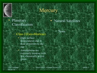 The Sol planetary system | PPT