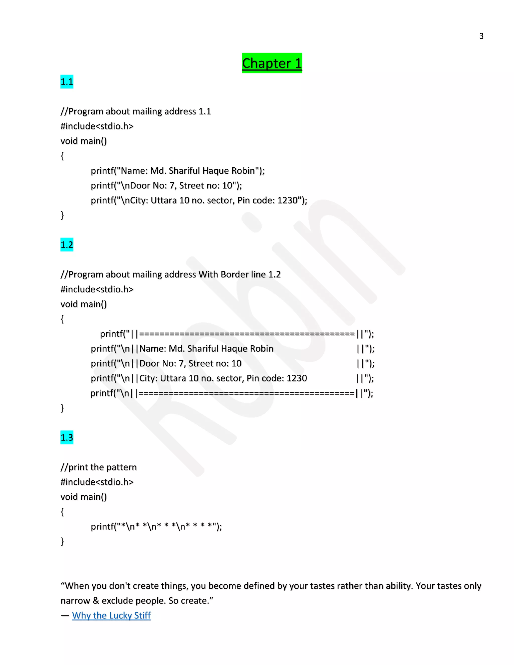 The solution manual of programming in ansi by Robin | PDF