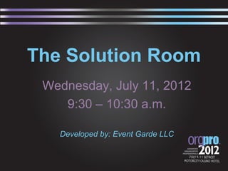 The Solution Room | PPT