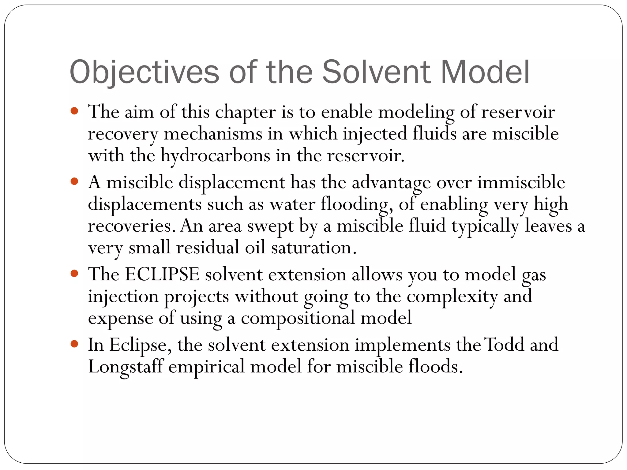 The solvent & surfactant model | PPT