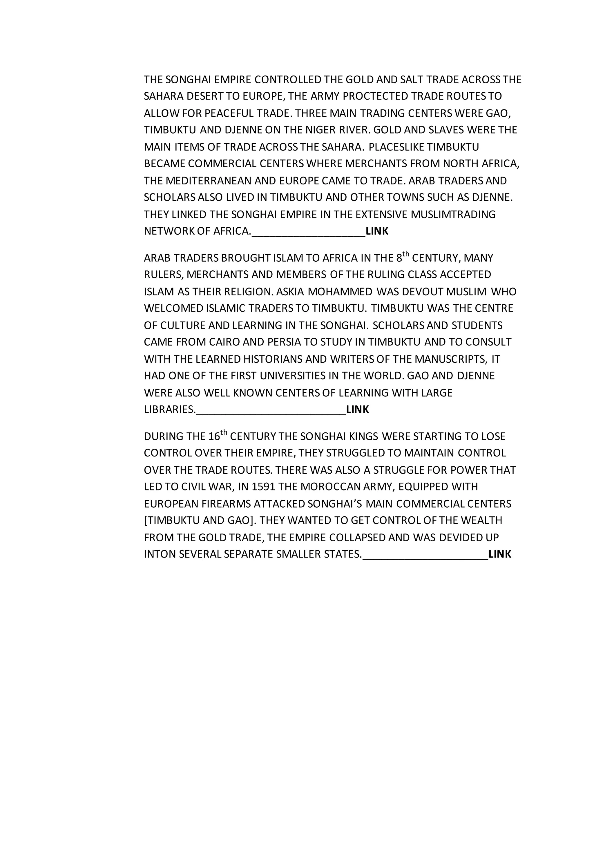 THE SONGHAI EMPIRE 2025_024305 in history grade 10 | PDF