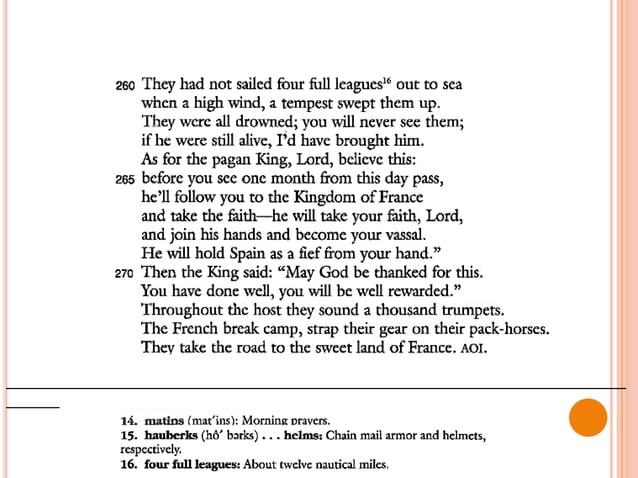 The Song of Roland | PPTX | Christianity | Religion & Spirituality