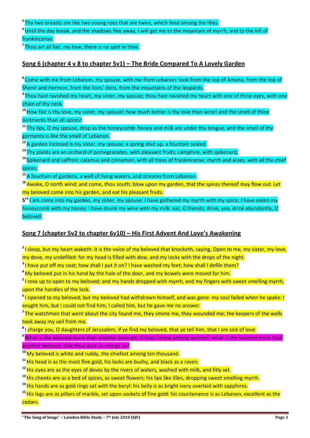 The song of songs script | PDF