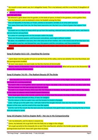 The song of songs script | PDF