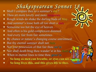The Sonnet | PPT