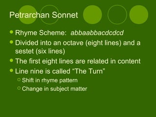 The Sonnet | PPT