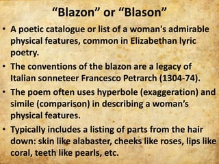 Blazon Poetry