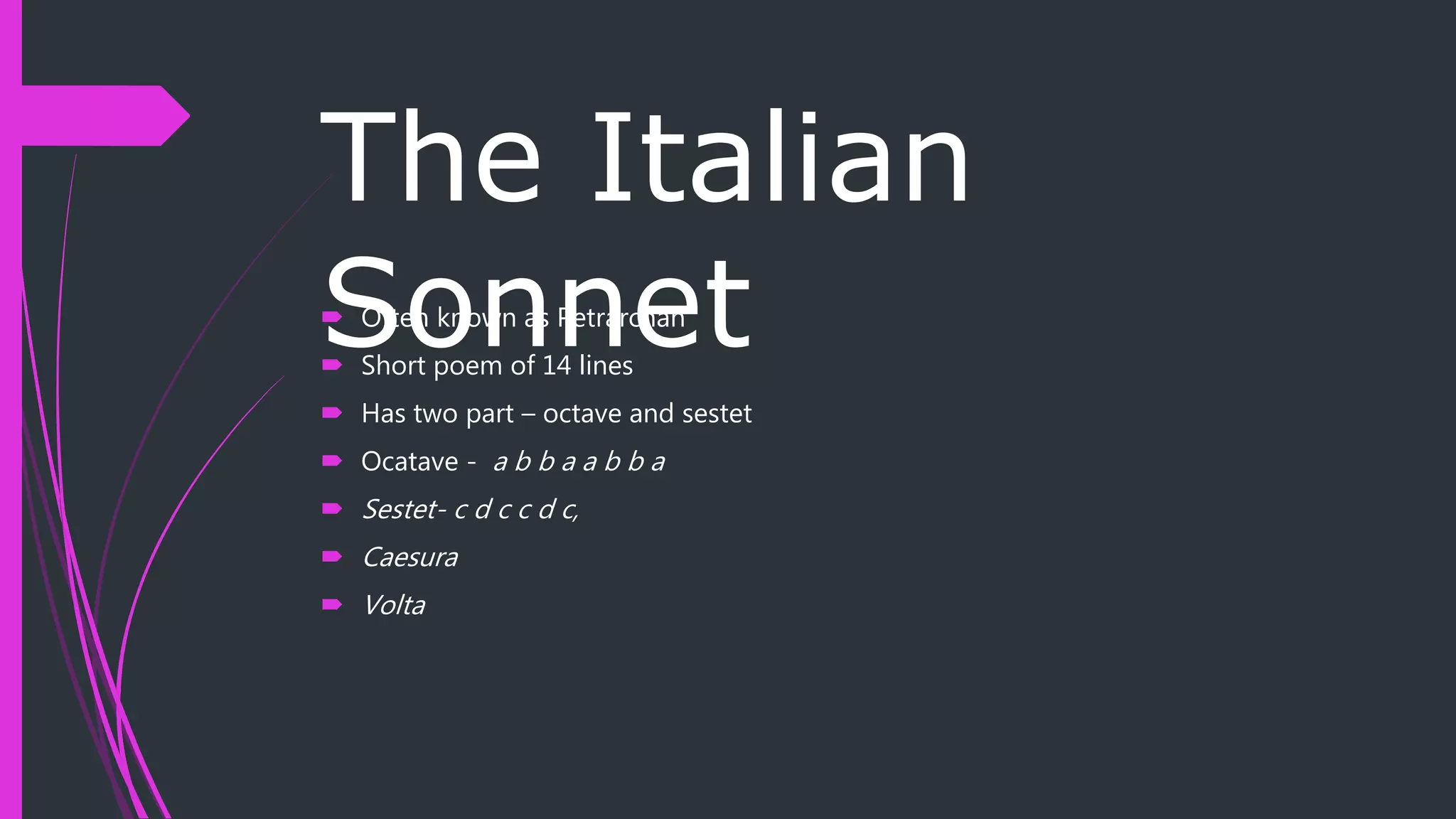 The Sonnet | PPTX