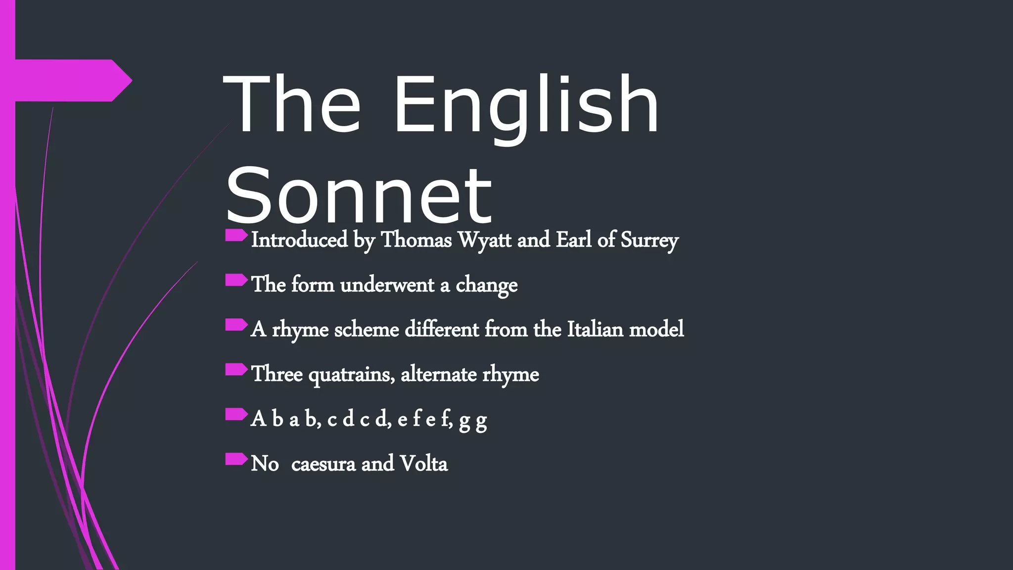 The Sonnet | PPTX