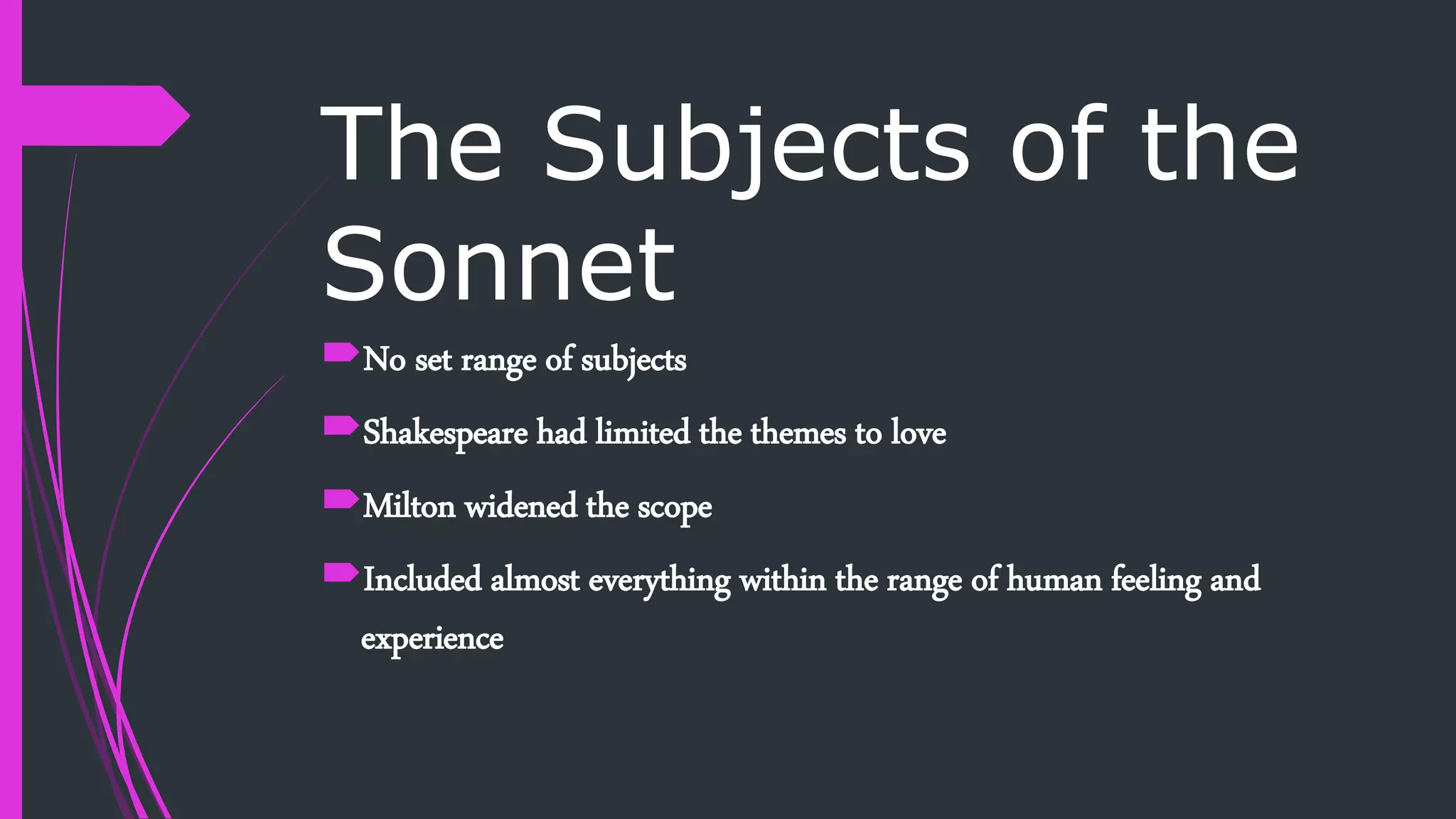 The Sonnet | PPTX