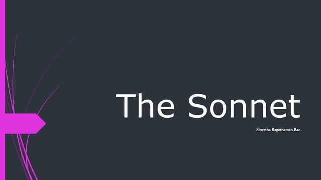 The Sonnet | PPT
