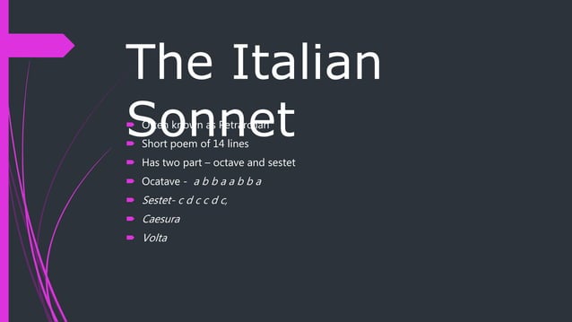 The Sonnet | PPT