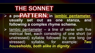 The Sonnet (Poetry) | PPTX