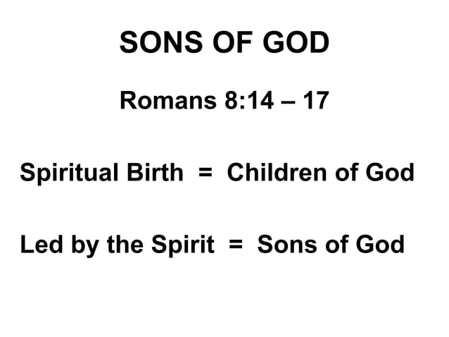 The sons of god edited | PPTX | Christianity | Religion & Spirituality