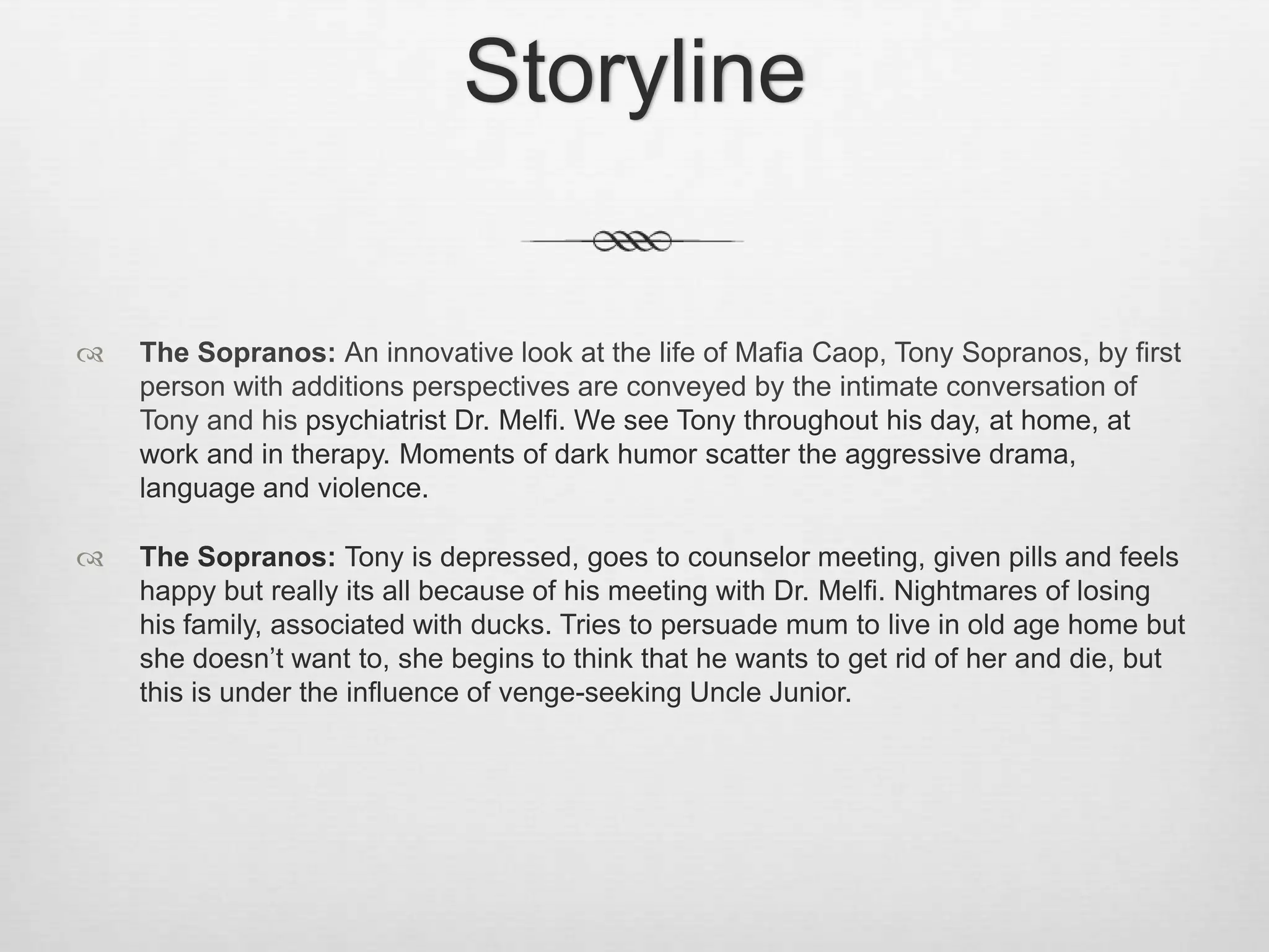 The Sopranos: TV Drama Presentation | PPTX