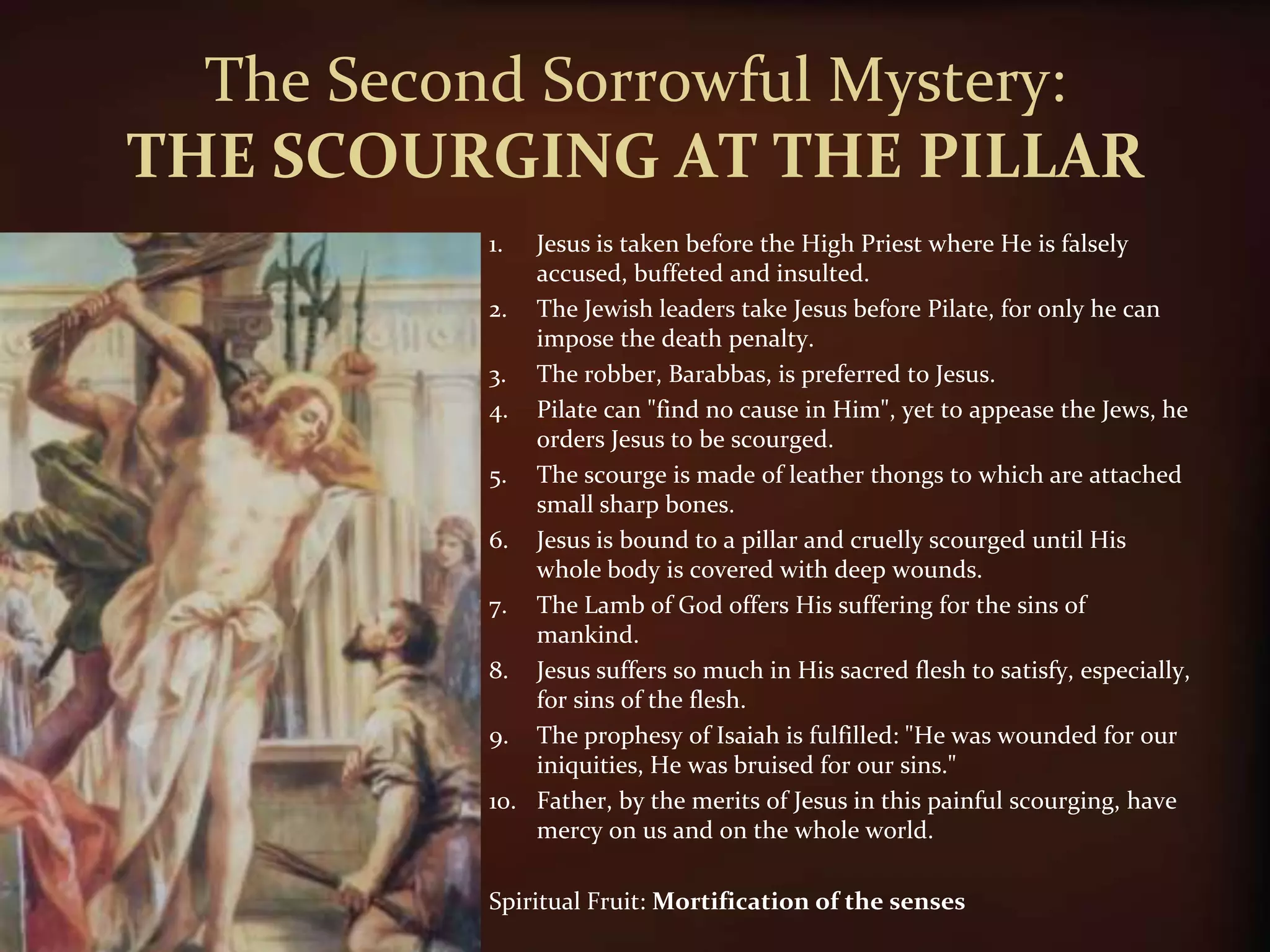 The sorrowful mysteries meditative | PPTX