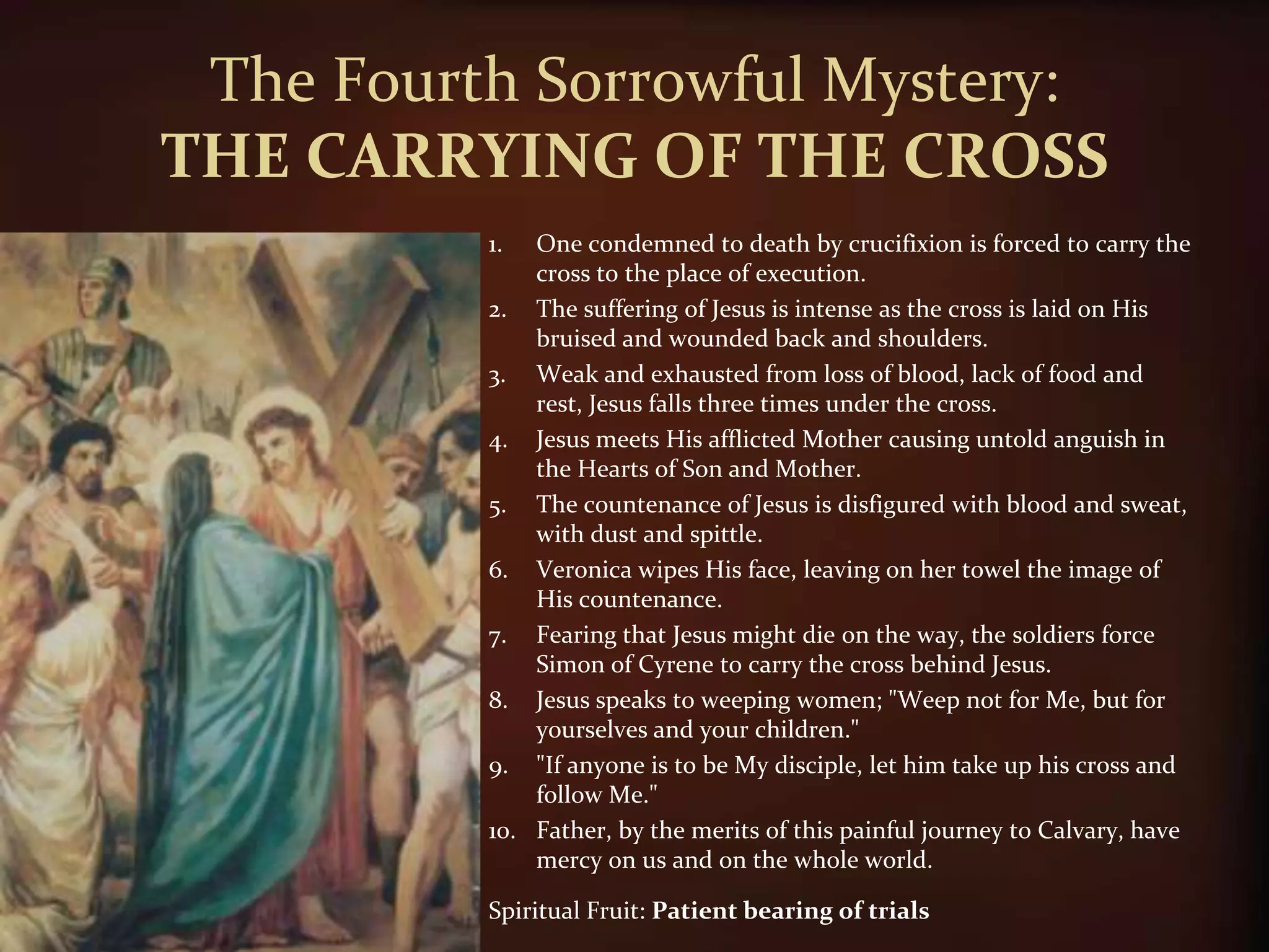 The sorrowful mysteries meditative | PPTX