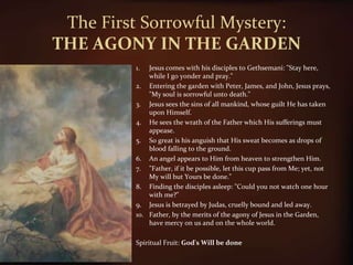 The sorrowful mysteries meditative | PPT