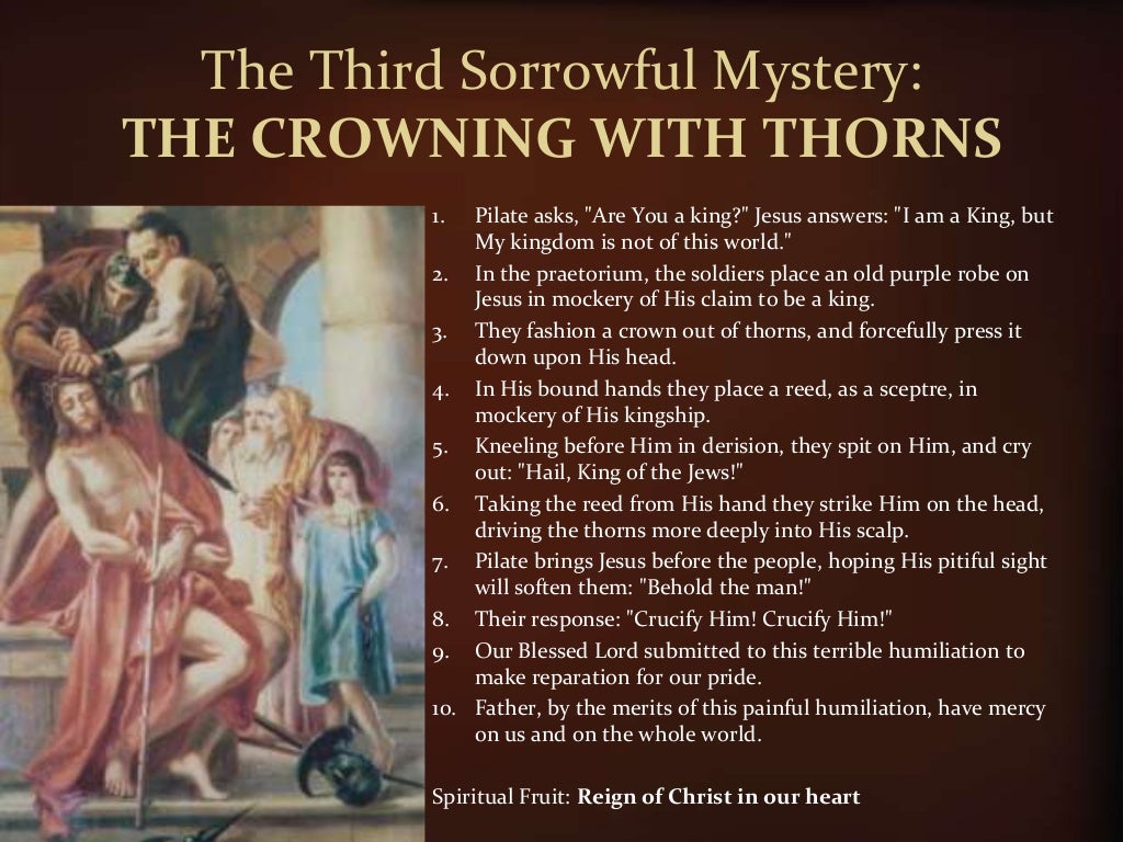 The sorrowful mysteries meditative