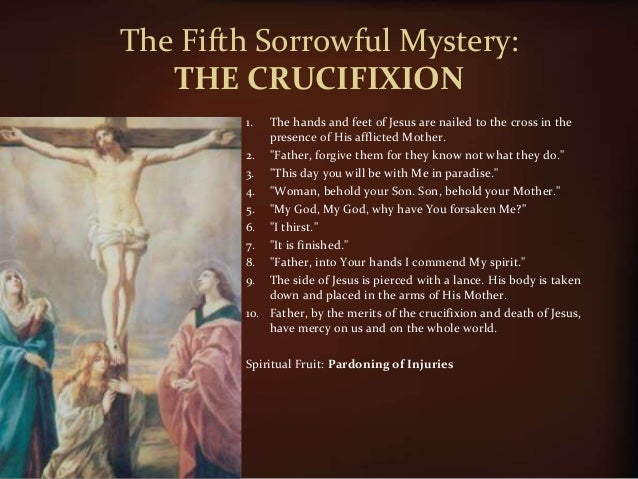 The sorrowful mysteries meditative