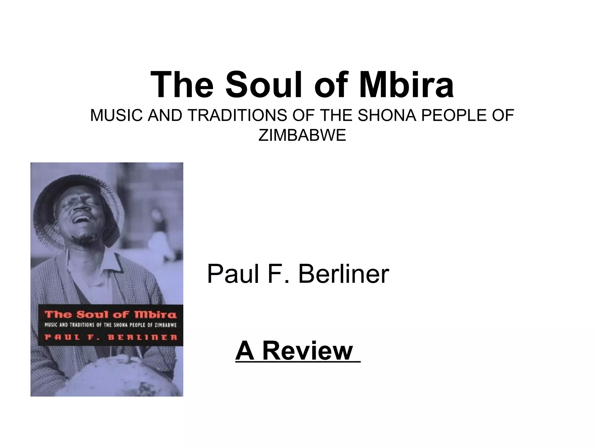 The soul of mbira | PPT