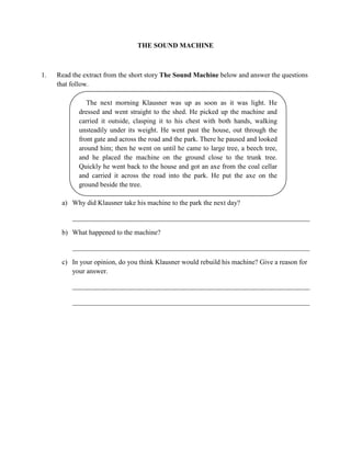 The Sound Machine | PDF | First Aid | Injuries