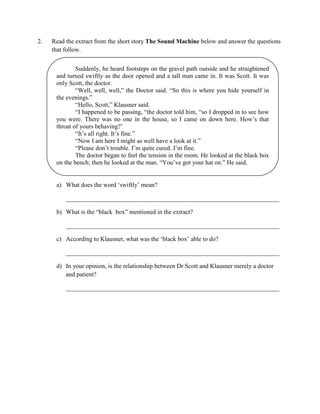 The Sound Machine | PDF | First Aid | Injuries