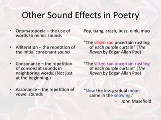 The sound of poetry | PPTX | Poetry | Books and Literature