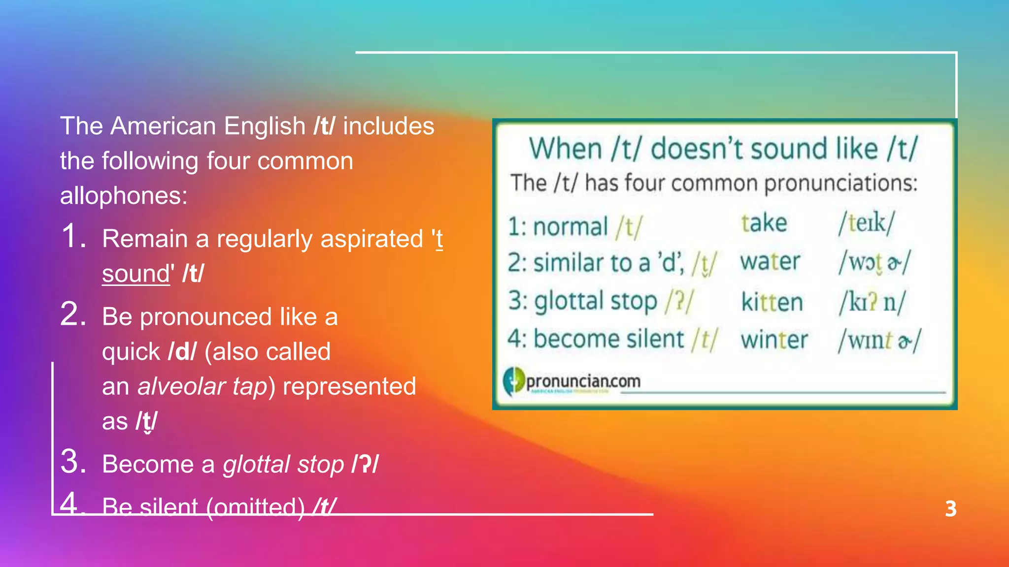 The Sound of /t/ | PPTX