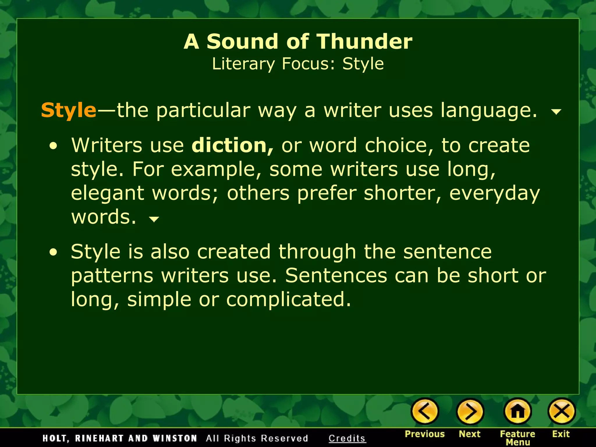 A Sound of Thunder | PPT