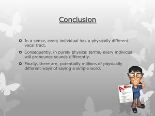 The sound patterns of language | PPTX