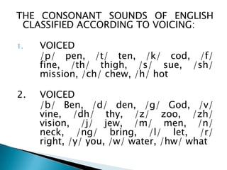 The sounds of english | PPTX
