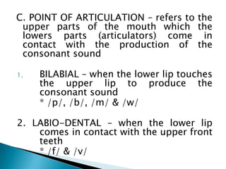 The sounds of english | PPTX