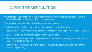 The Sounds of English | PPTX