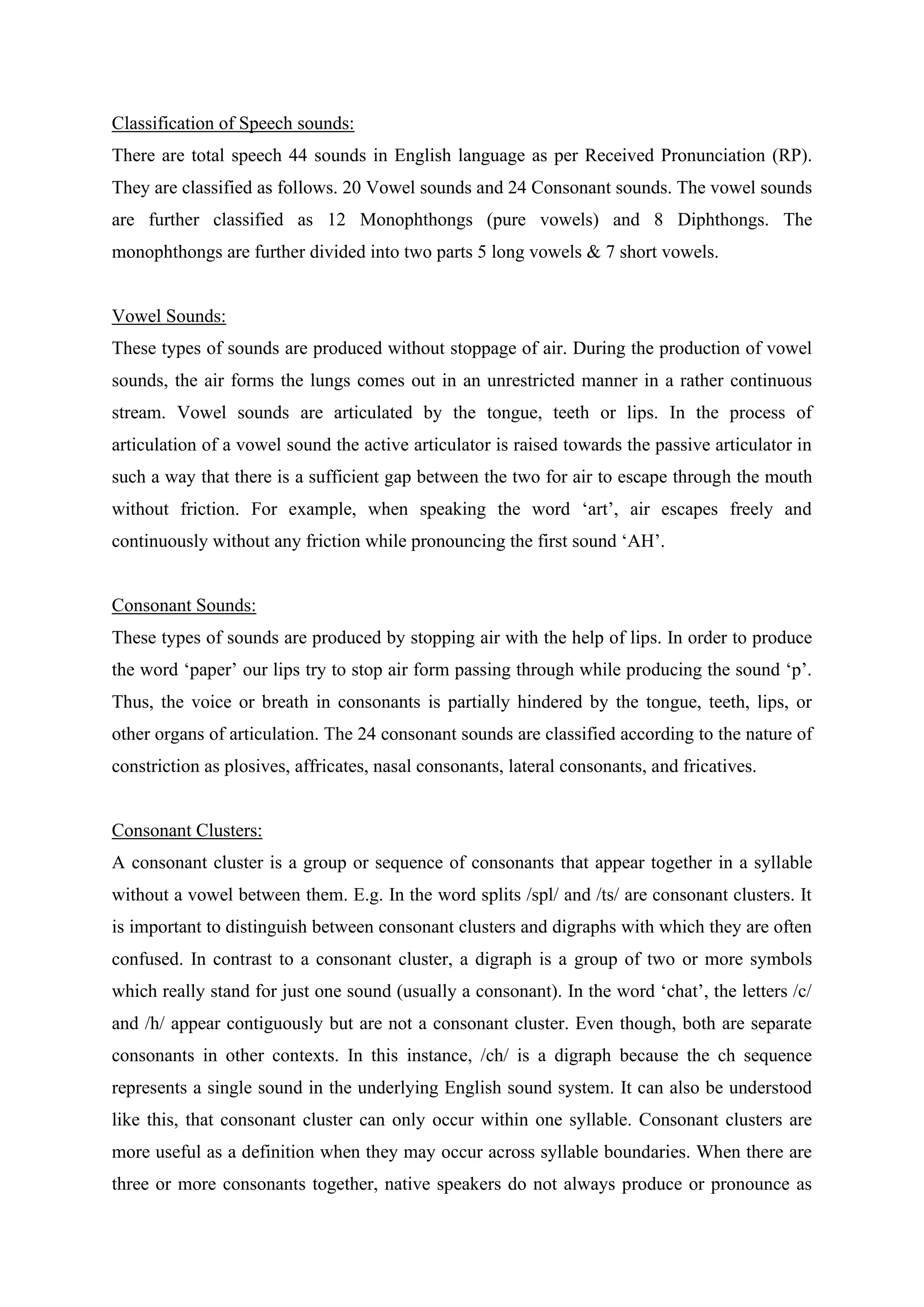 The sounds of english | PDF