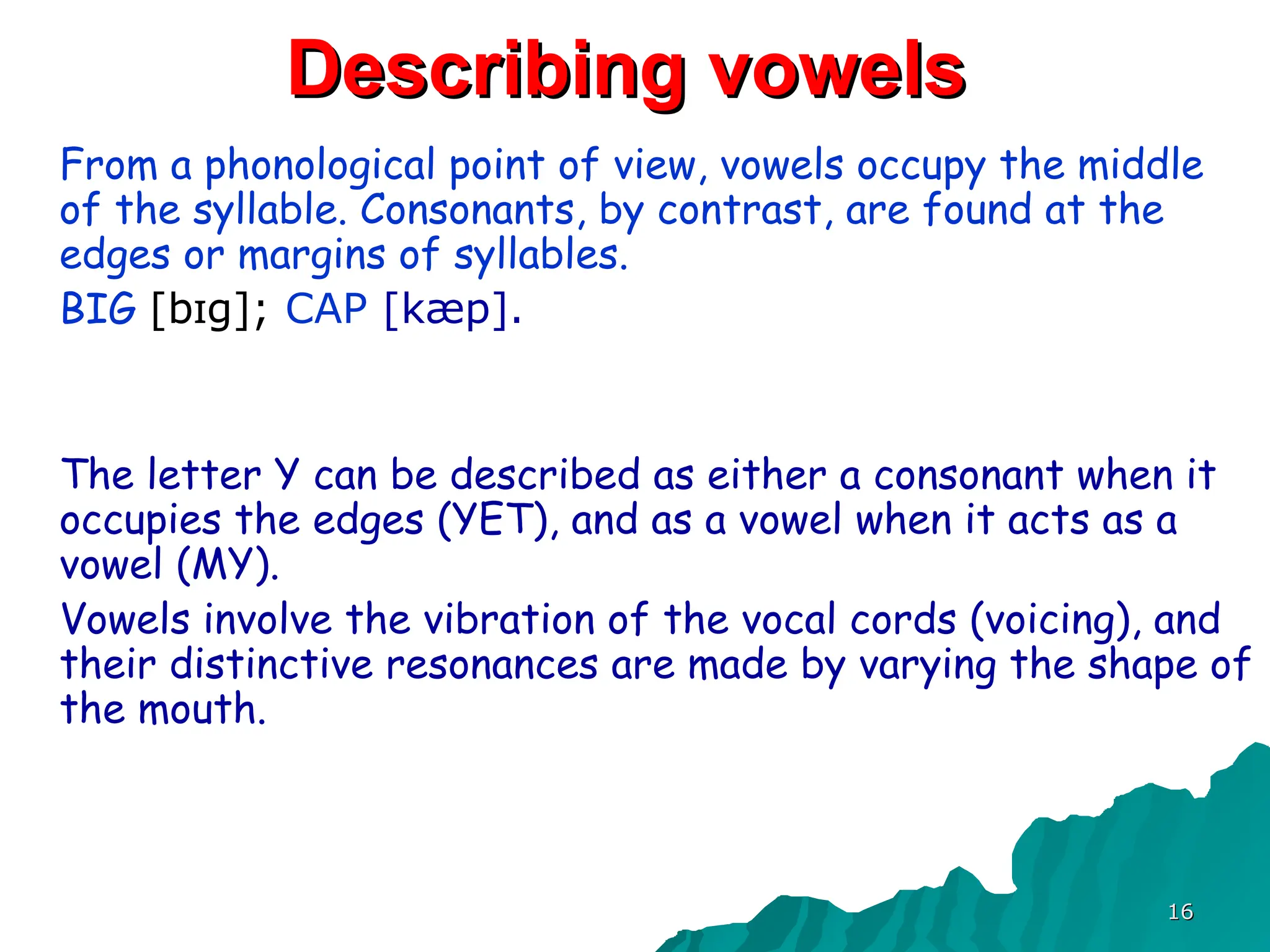 The sounds of English contains vowel and consonants.ppt