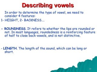 The sounds of English Vowels and consonts.ppt