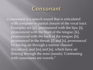 The sounds of language | PPT