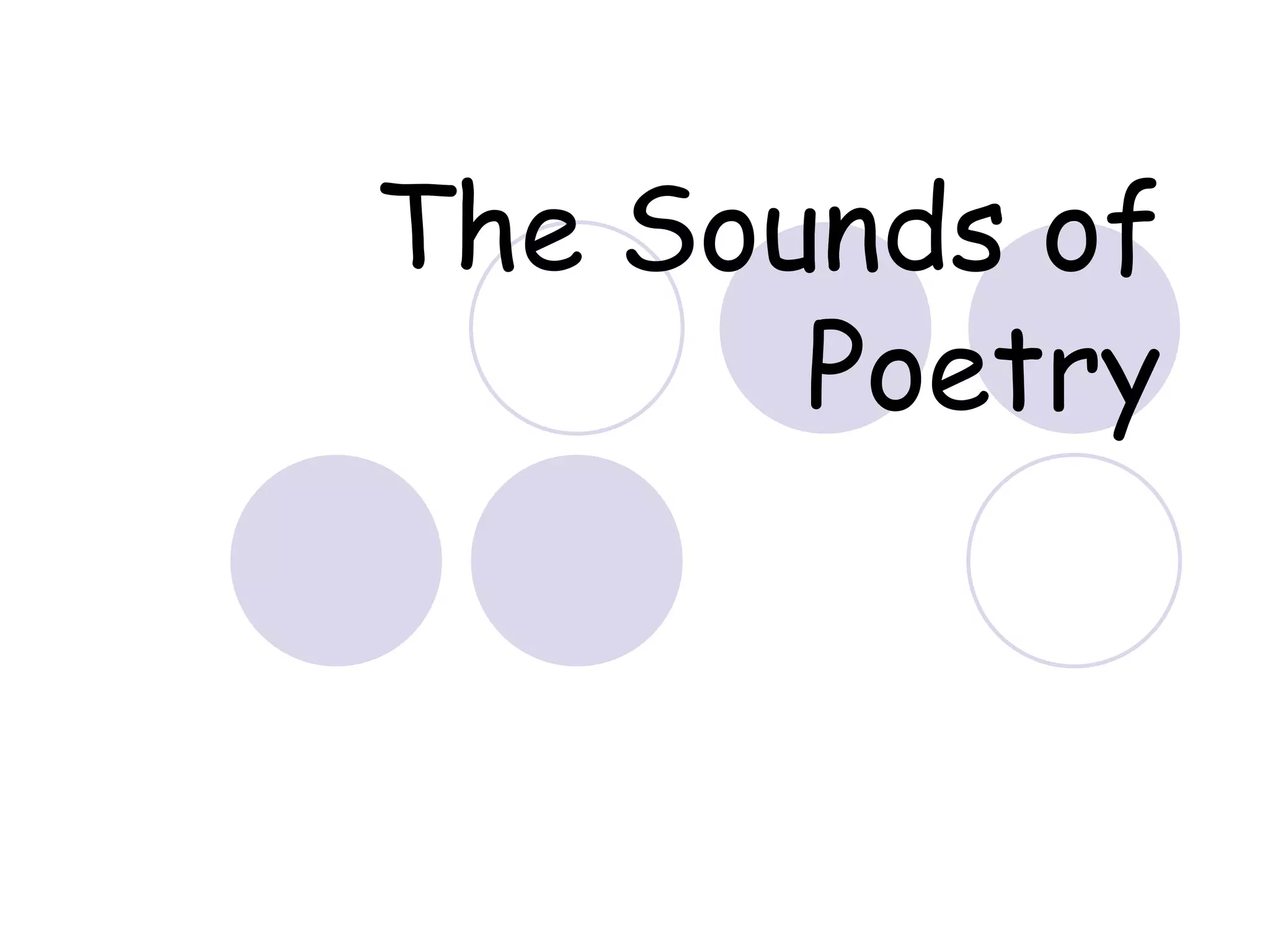 The Sounds Of Poetry | PPT
