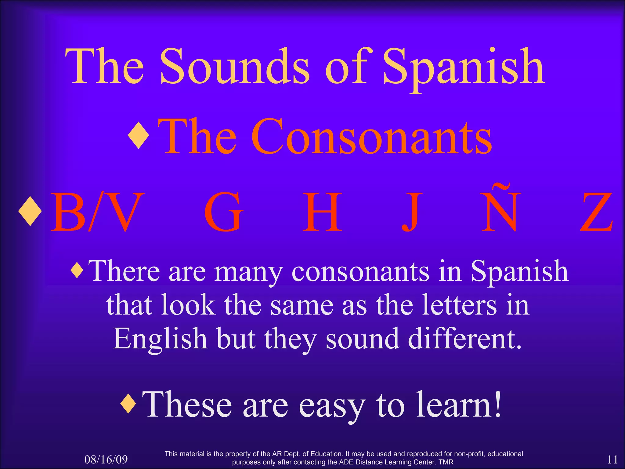 The Sounds Of Spanish | PPT