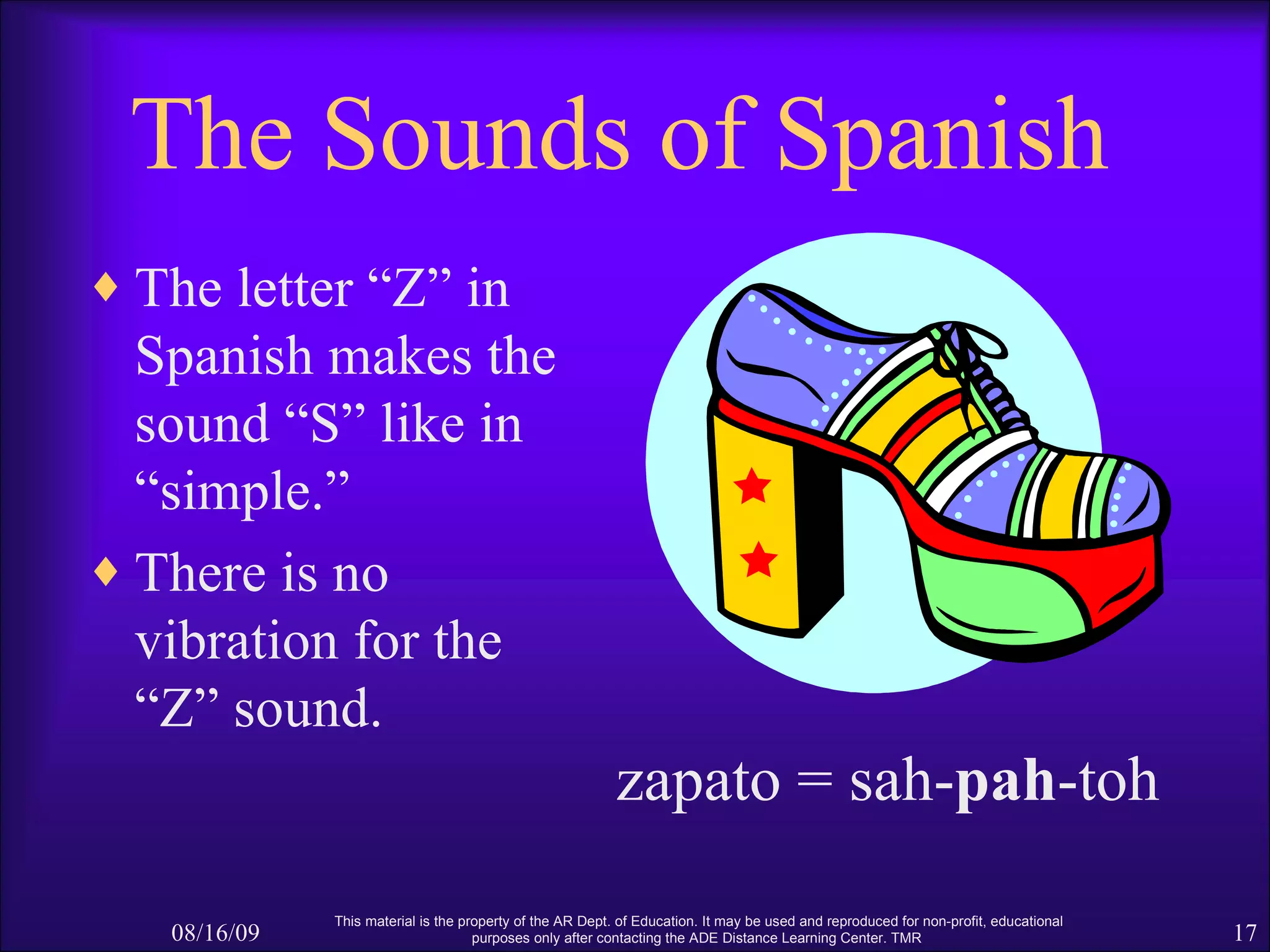 The Sounds Of Spanish | PPT