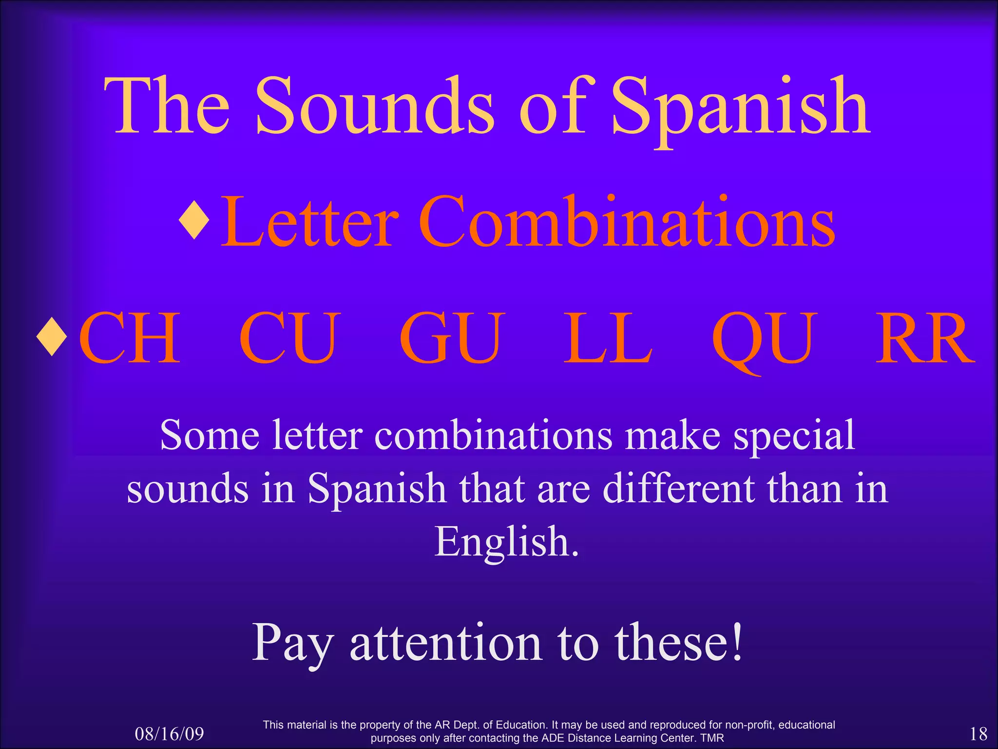 The Sounds Of Spanish | PPT
