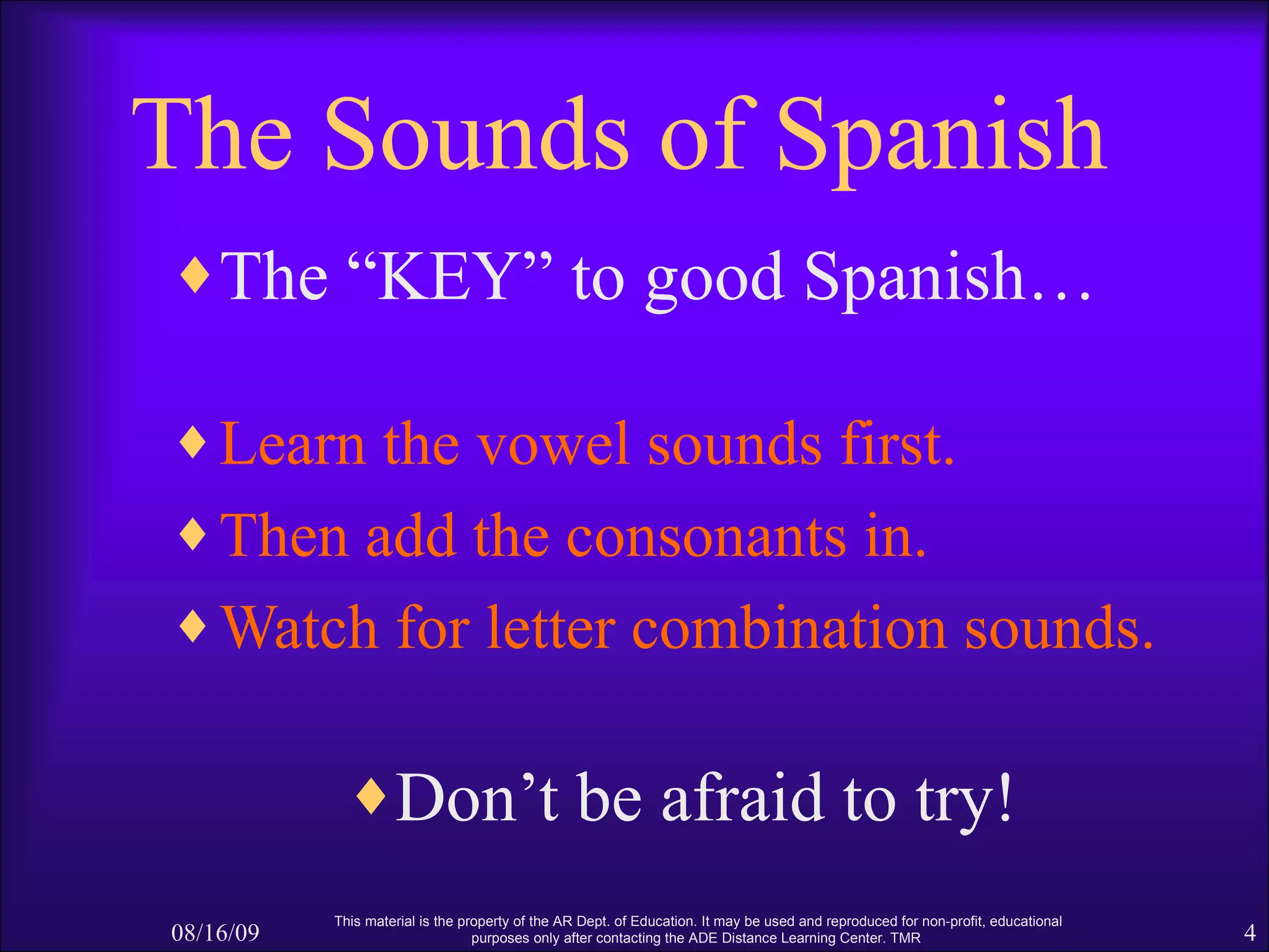 The Sounds Of Spanish | PPT