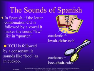 The Sounds Of Spanish | PPT